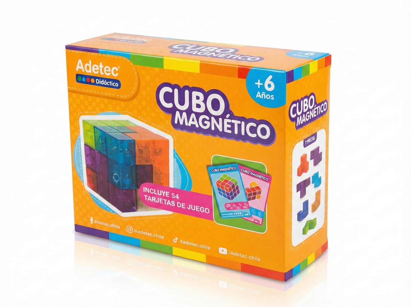 CUBO MAGNETICO CON TARJETAS | Libreria Matill