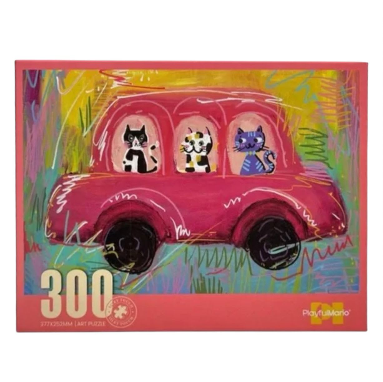 Puzzle Rompecabezas Gatos en Auto 300 piezas | Soletta