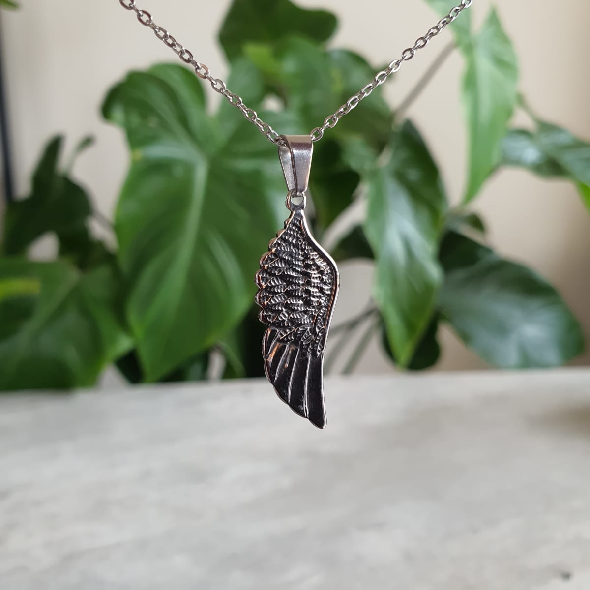 Collar acero - Ala angelical | ANGELIC la tienda de los ángeles