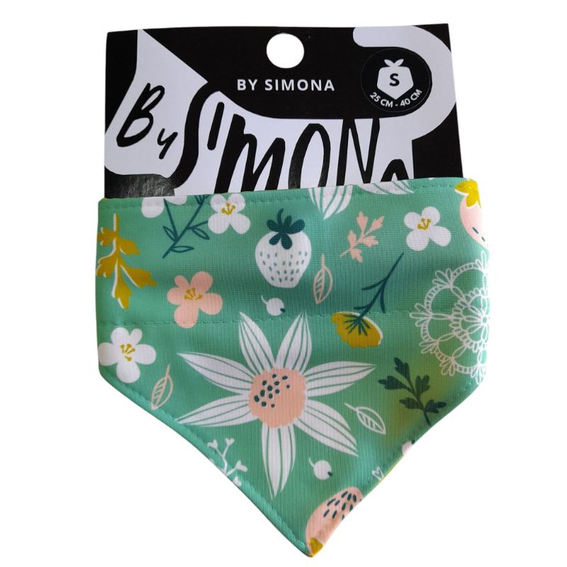 Bandana By Simona Verde flores | nissimascotas.cl