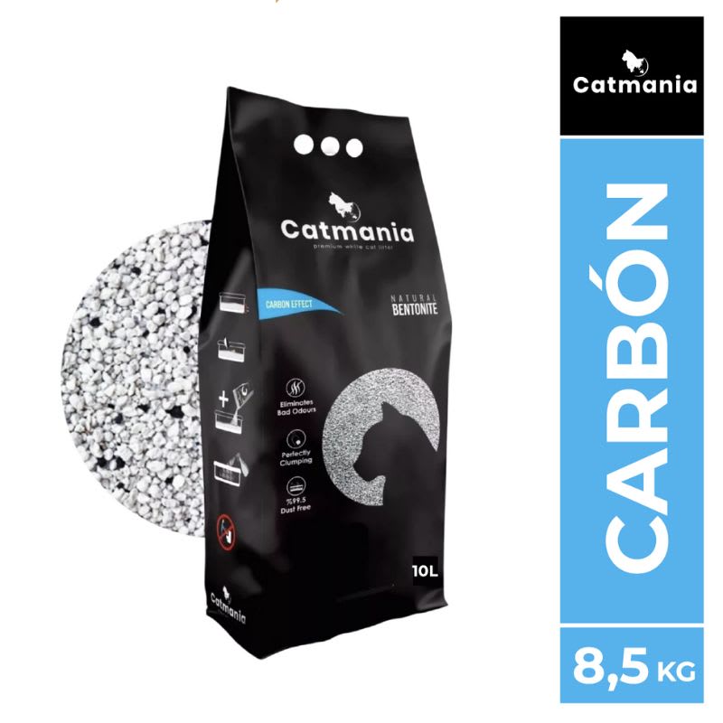 Catmania carbon activo 8.5 kg | nissimascotas.cl