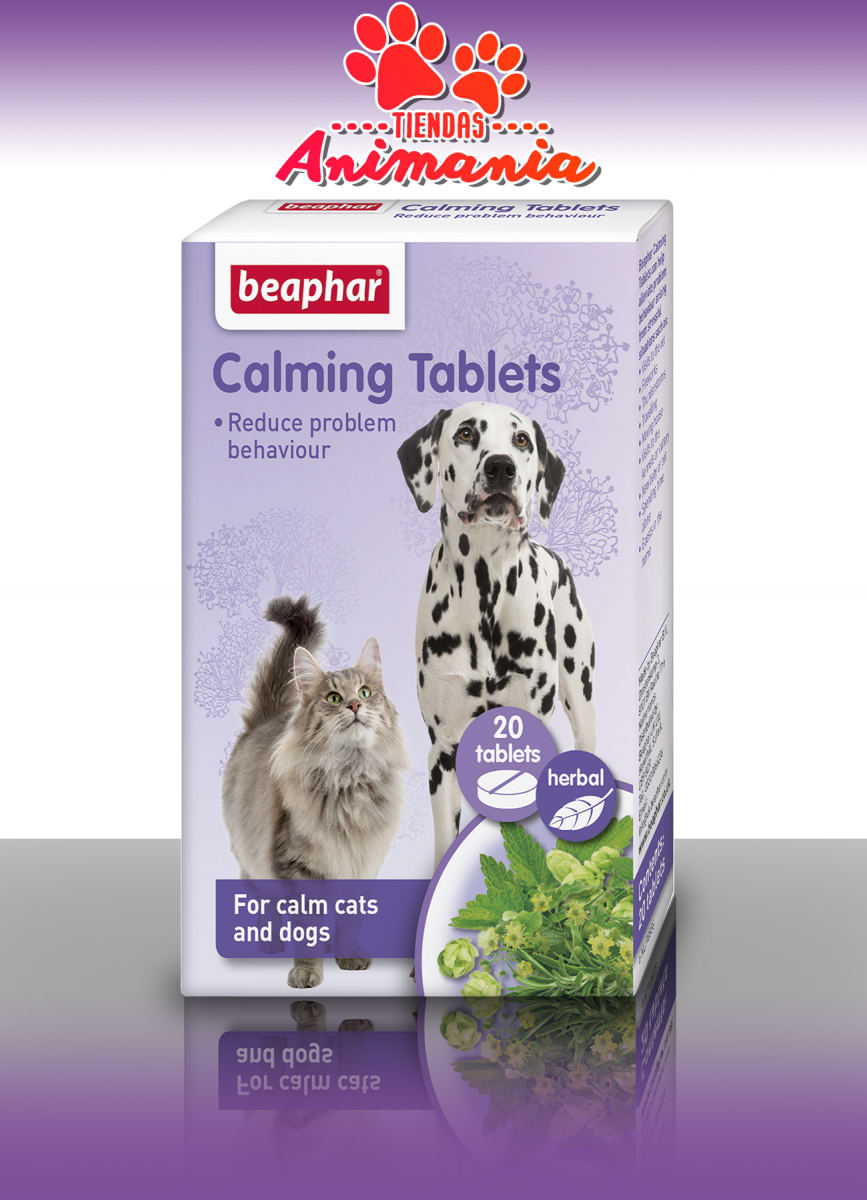 BEAPHAR CALMING TABLET x 20 COMPRIMIDOS PARA PERROS Y GATOS | Animania