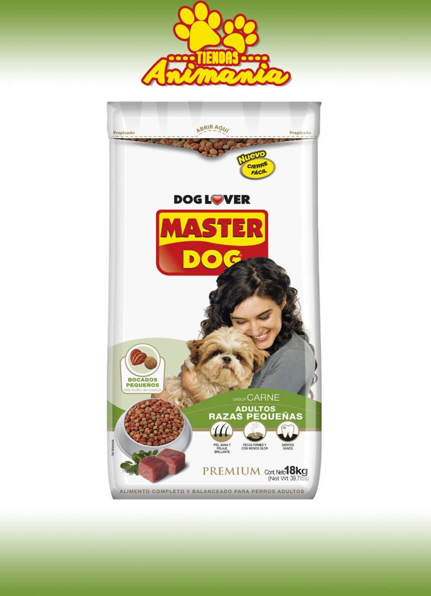 MASTER DOG ADULTO RAZA PEQUEÑA 18 KG | Animania
