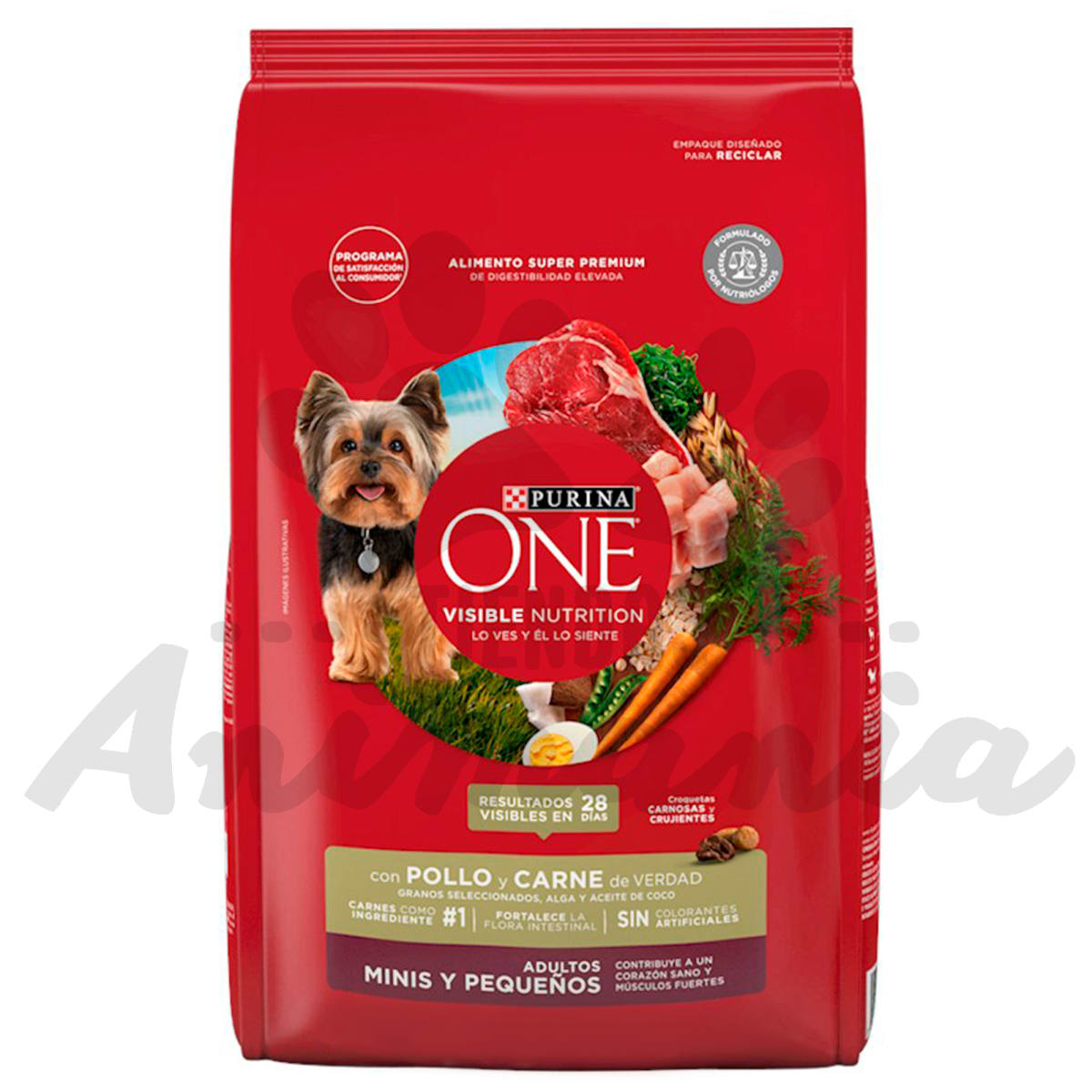 PURINA ONE PERRO ADULTOS MINIS Y PEQUEÑOS CON POLLO Y CARNE 2 KG | Animania