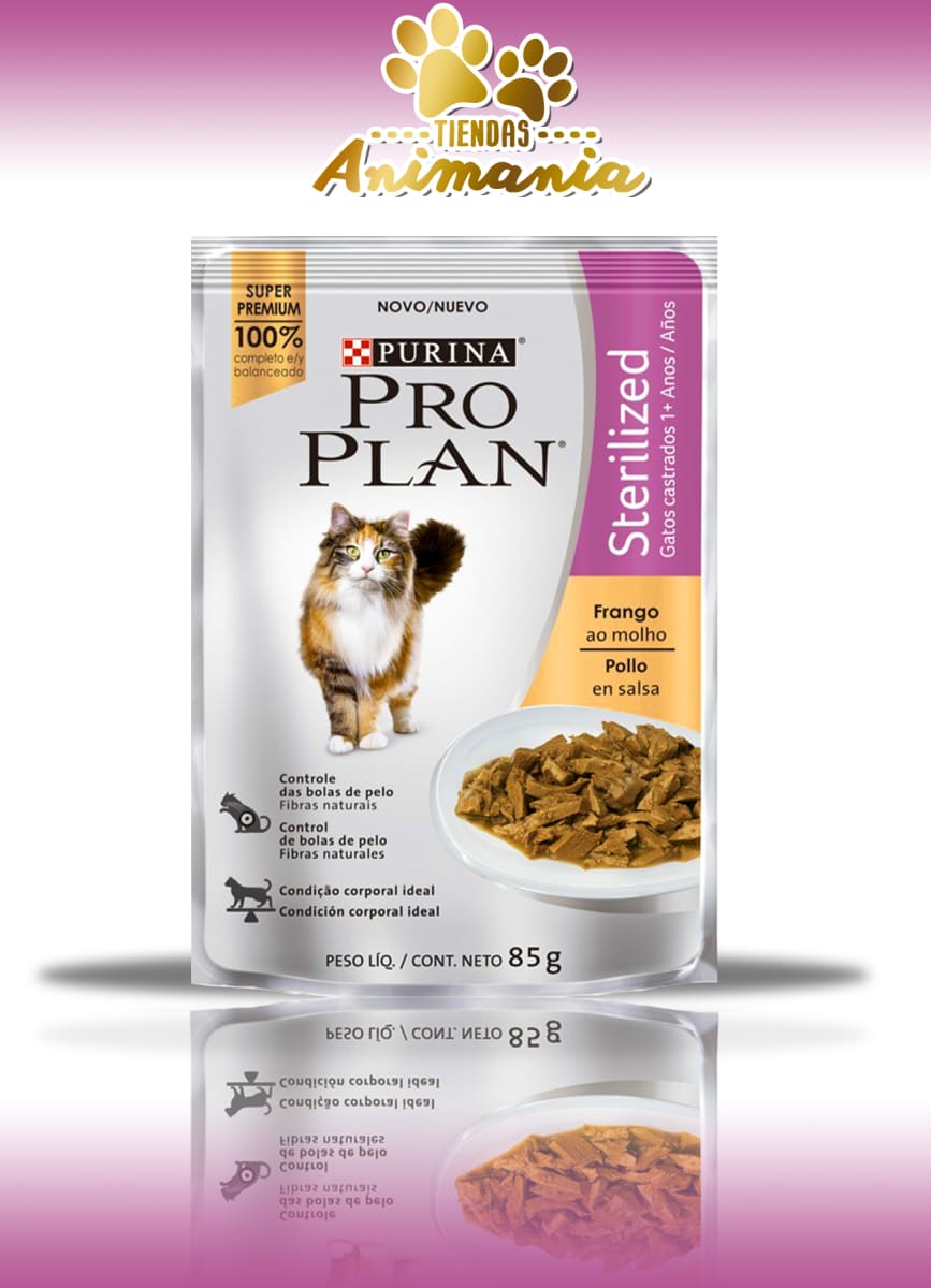 PRO PLAN POUCH GATOS STERILIZED 85 GR | Animania