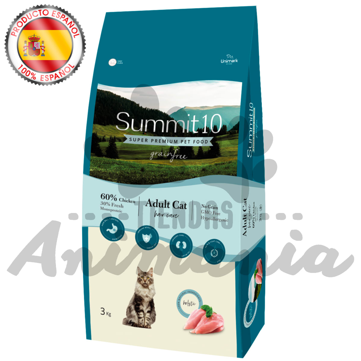 SUMMIT 10 GRAIN FREE CAT HAIR CARE CHICKEN - PARA CUIDADO DE CABELLO EN ...