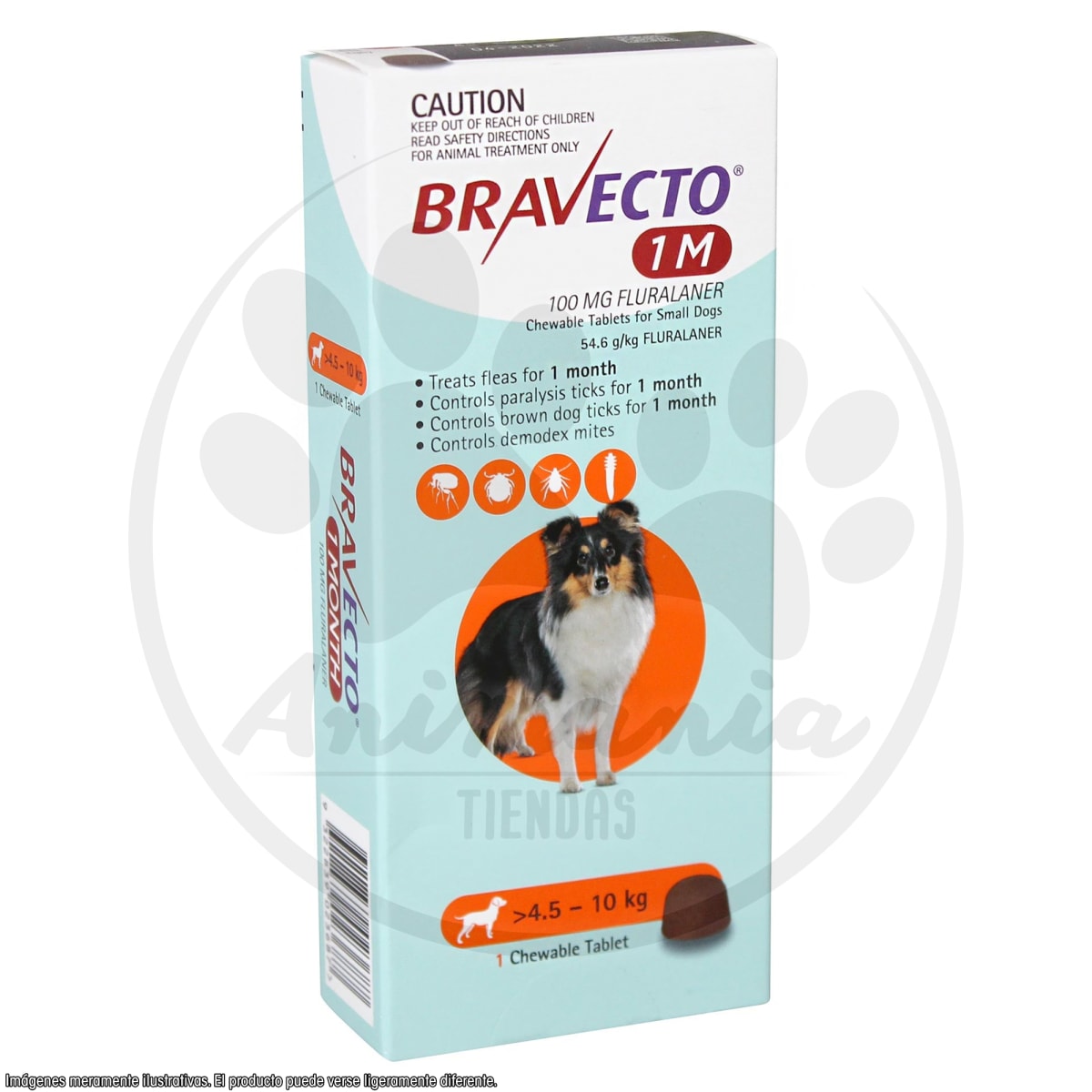 BRAVECTO 1M PARA PERROS DE 4.5 A 10 KG | Animania