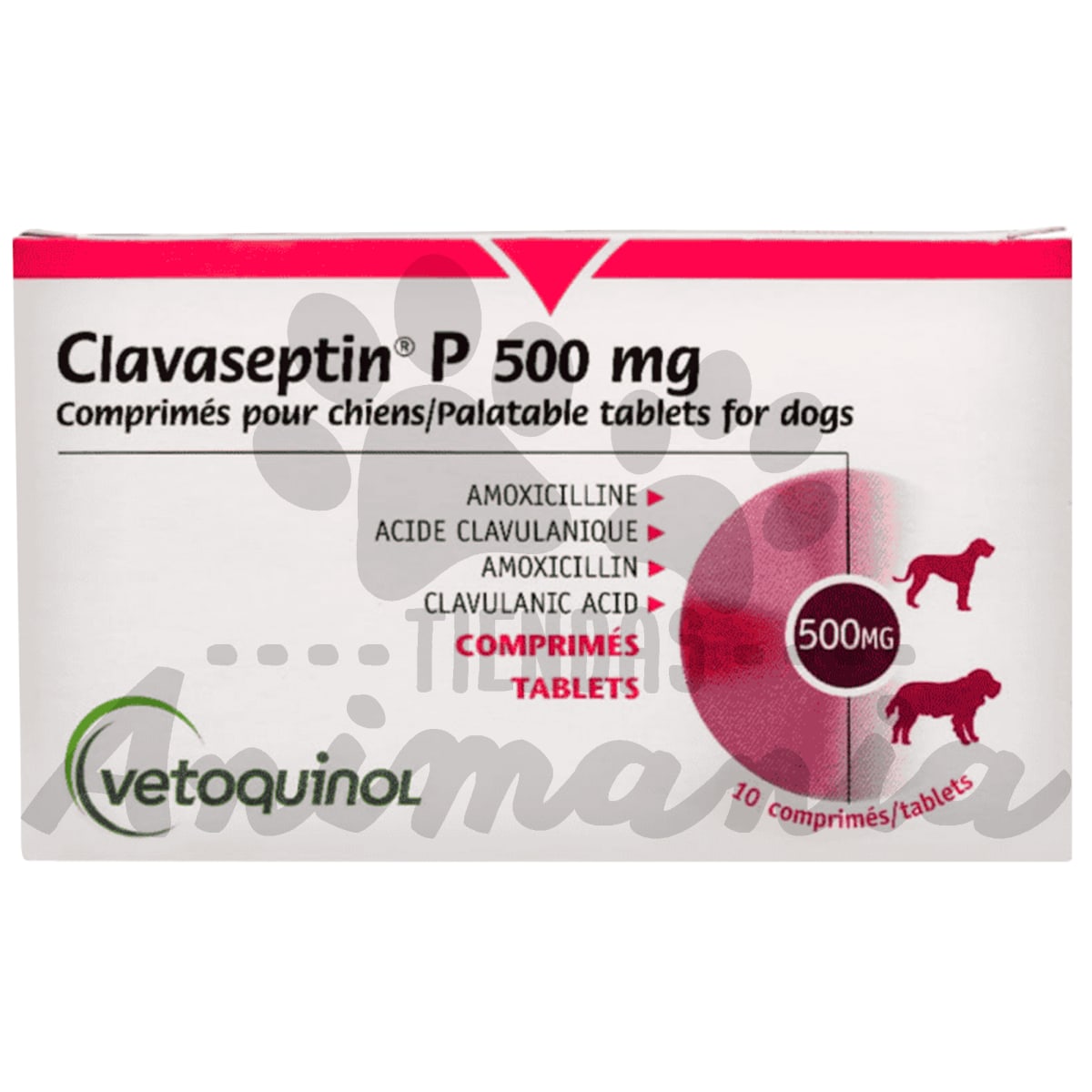 CLAVASEPTIN 10 COMPRIMIDOS 500 MG | Animania