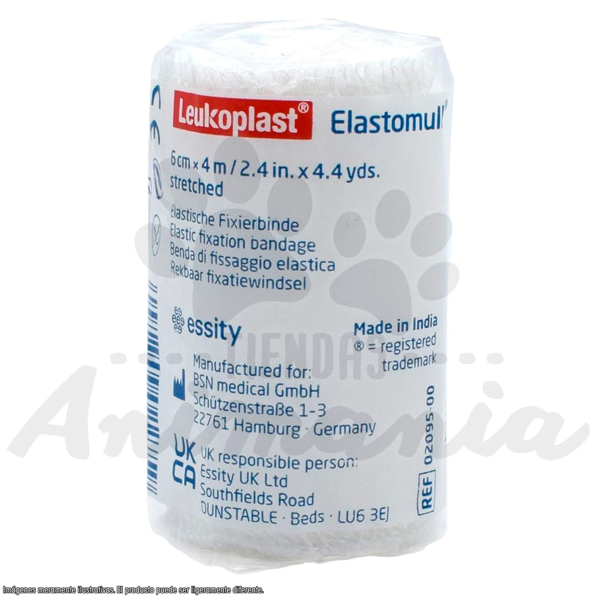 VENDA ELASTICA LEUKOPLAST ELASTOMULL 6 CM X 4 METROS TEJIDA | Animania