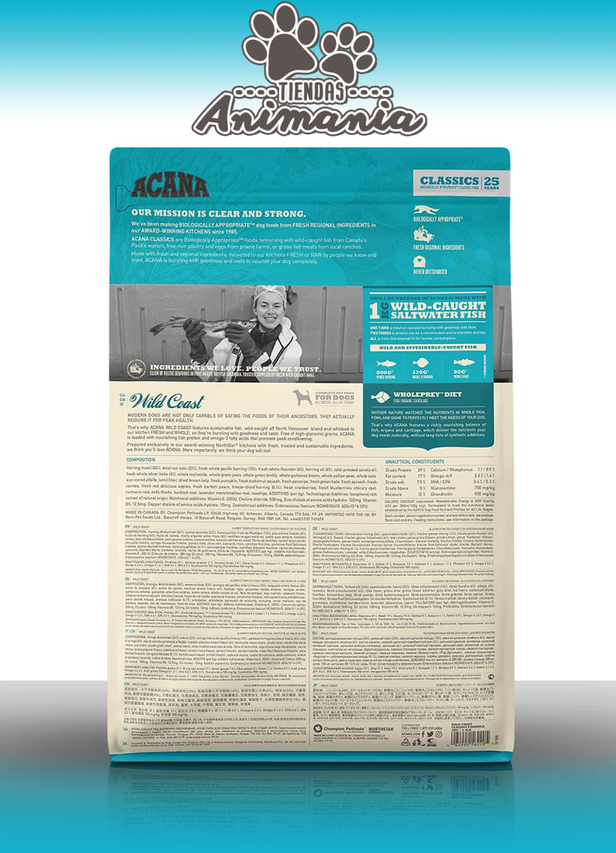 ACANA PERRO CLASSIC WILD COAST 2 KG | Animania