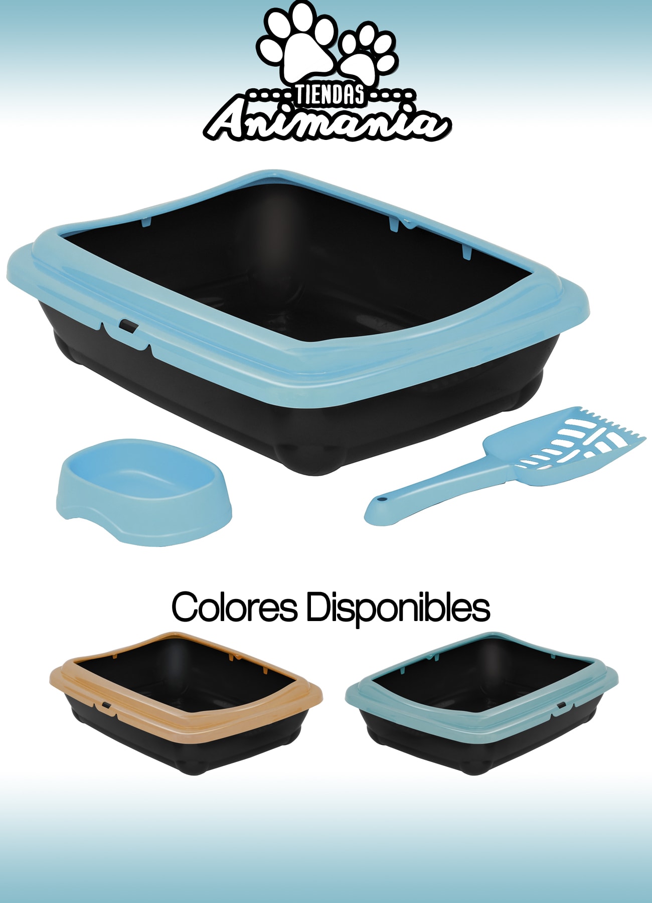 MARBEN PETS PACK ARENERO + PALA + PLATO BIRBA KIT | Animania