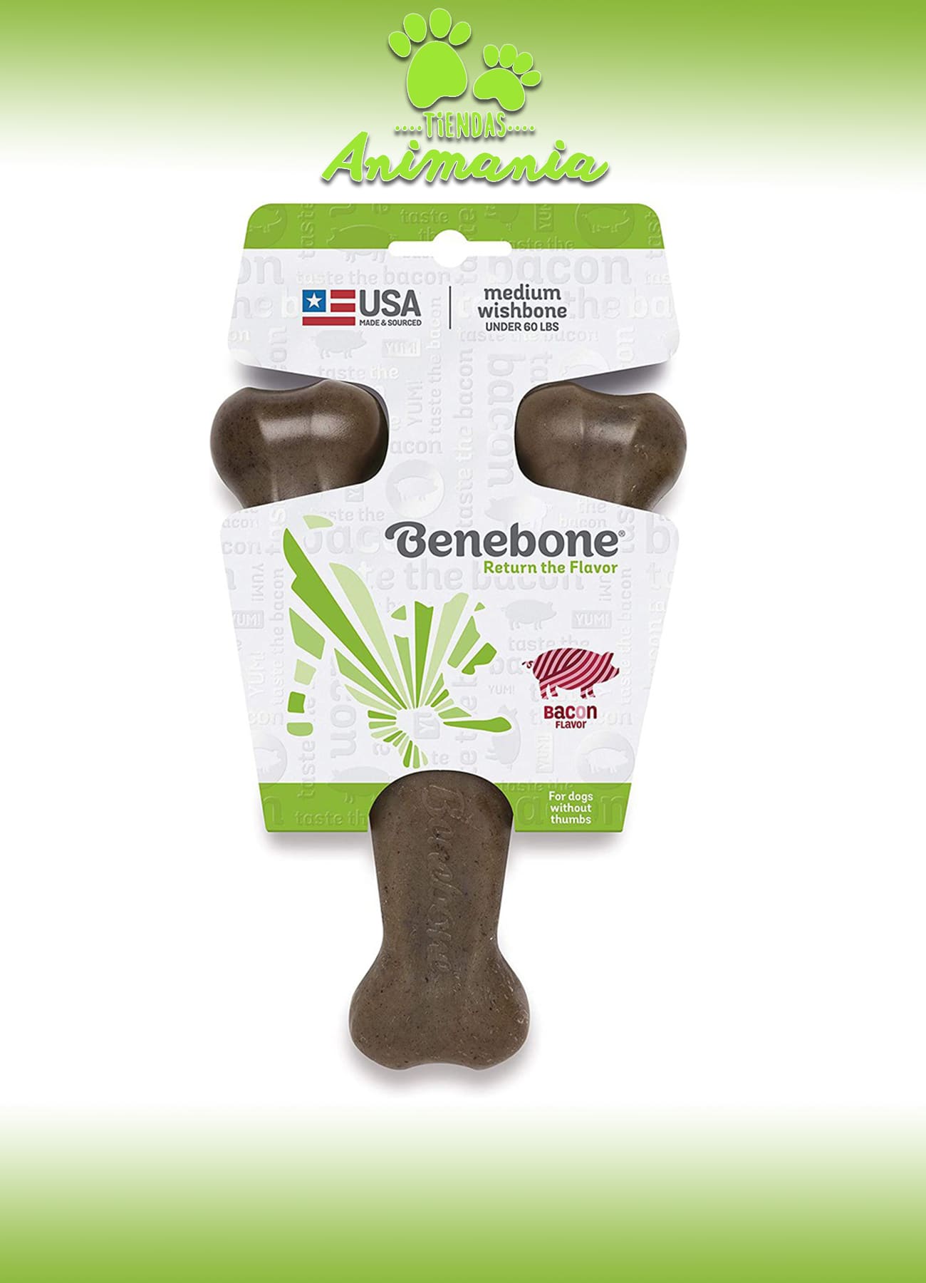 BENEBONE WISHBONE BACON MEDIUM | JUGUETE WISHBONE MEDIANA SABOR A ...