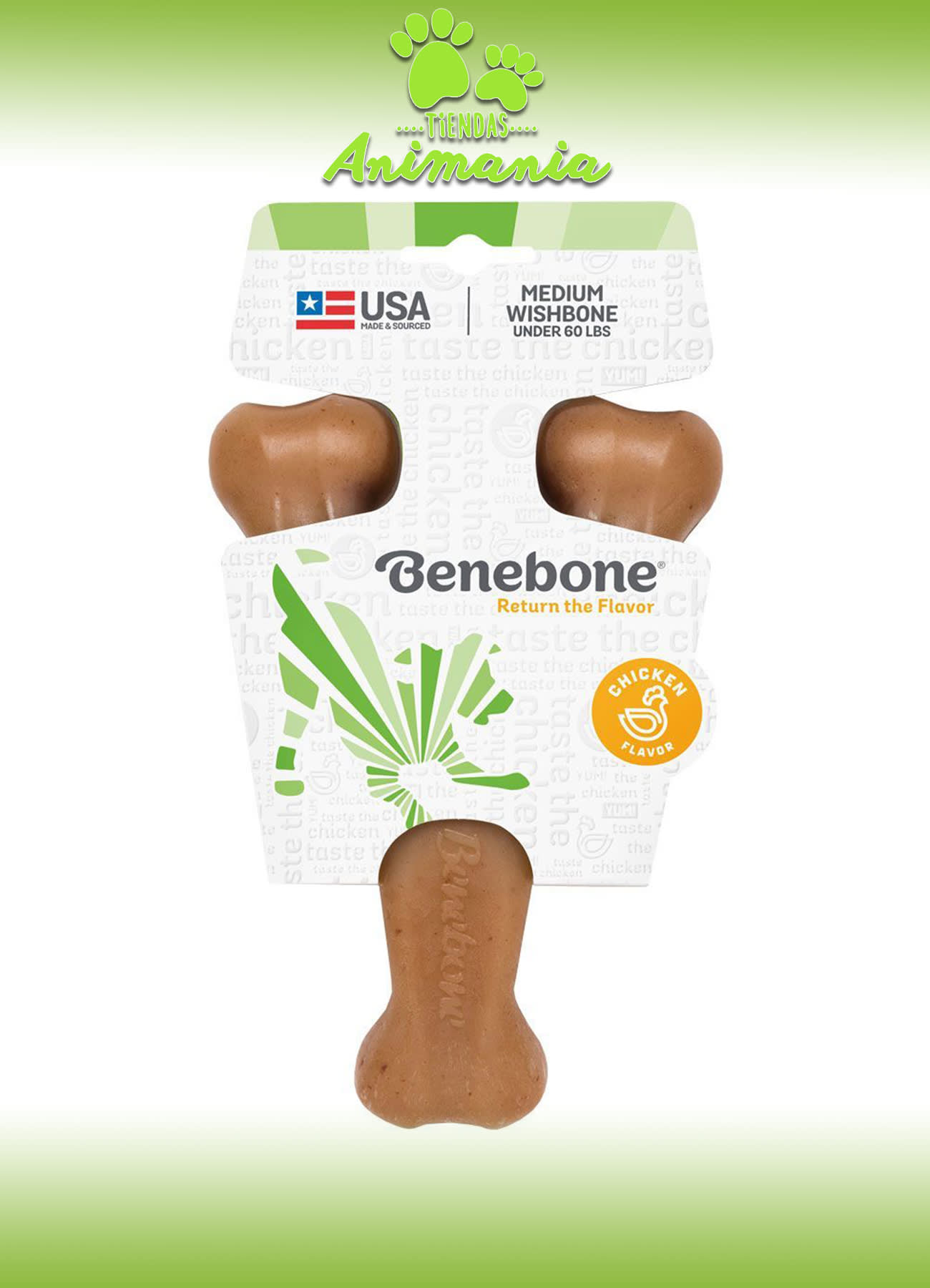 BENEBONE WISHBONE CHICKEN MEDIUM | JUGUETE WISHBONE MEDIANO SABOR A ...