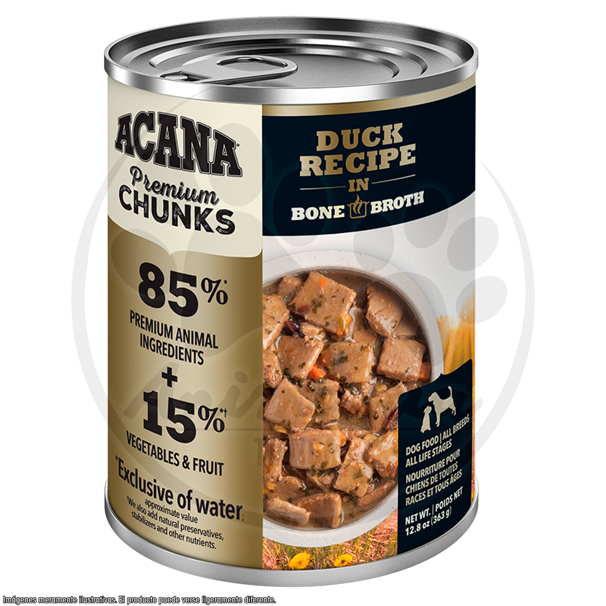 ACANA LATA PERRO DUCK RECIPE IN BONE BROTH 360 GR | Animania