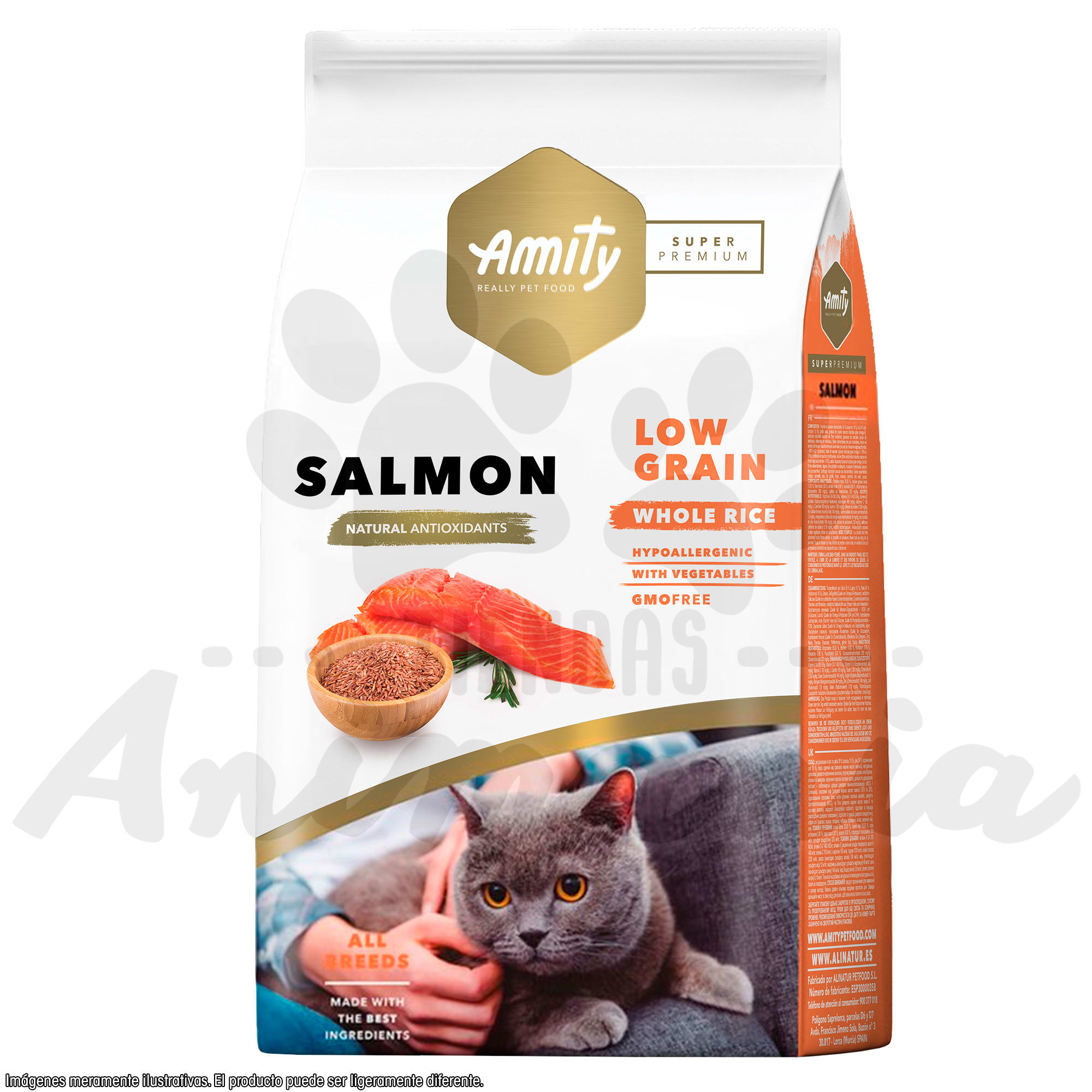 AMITY GATO ADULTO SALMON LOW GRAIN 2 KG | Animania