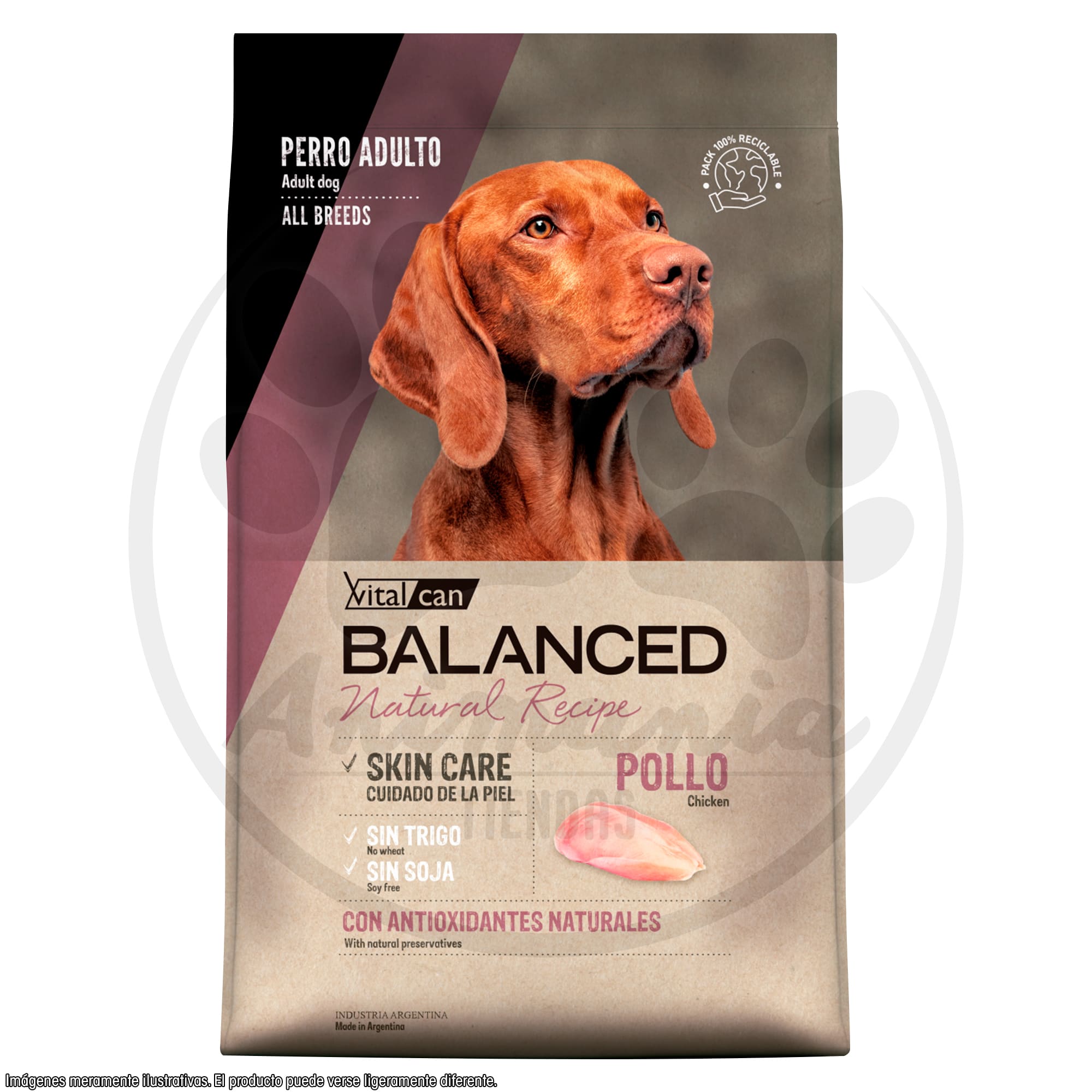BALANCED PERRO NATURAL RECIPE ADULTO POLLO 3 KG | Animania
