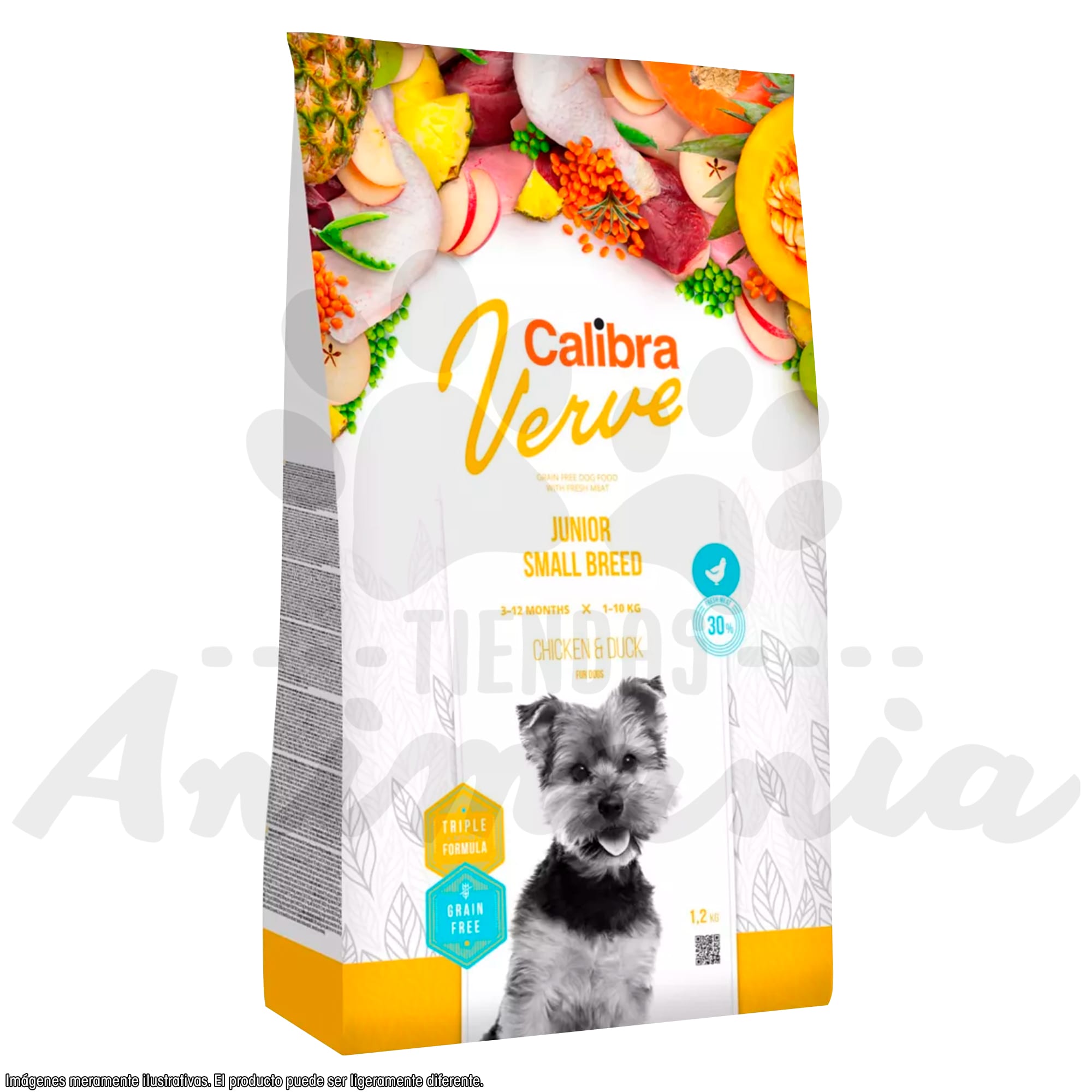 CALIBRA DOG VERVE JUNIOR SMALL BREED CHICKEN & DUCK 6 KG | Animania