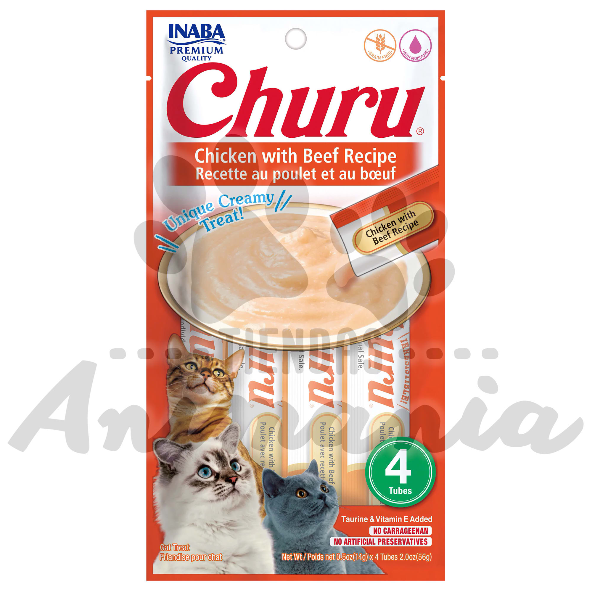 CHURU CAT CHICKEN WITH BEEF RECIPE | RECETA DE POLLO CON CARNE 56 GR ...