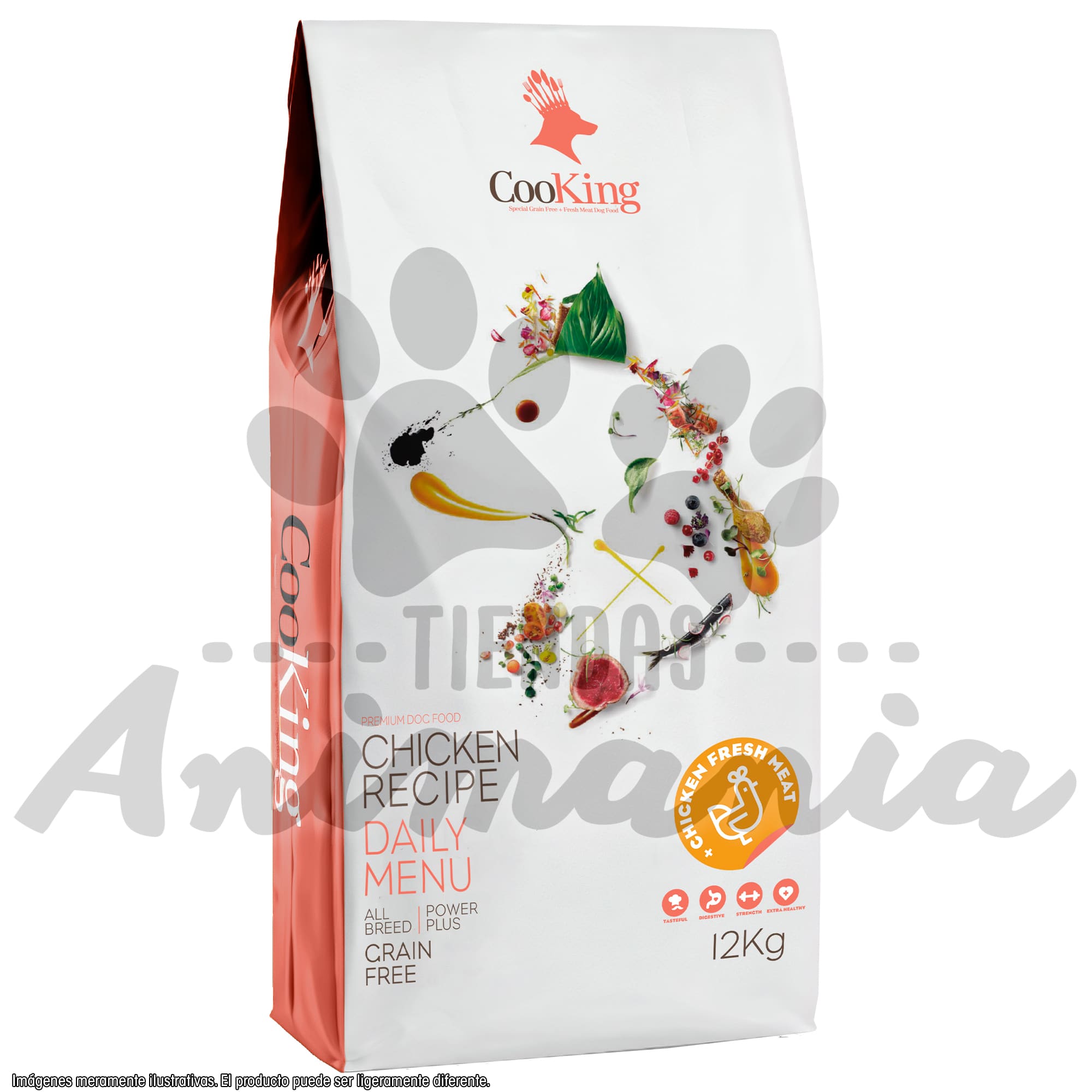 COOKING ALIMENTO PARA PERROS ADULTOS MEDIANOS Y GRANDES SABOR A POLLO ...