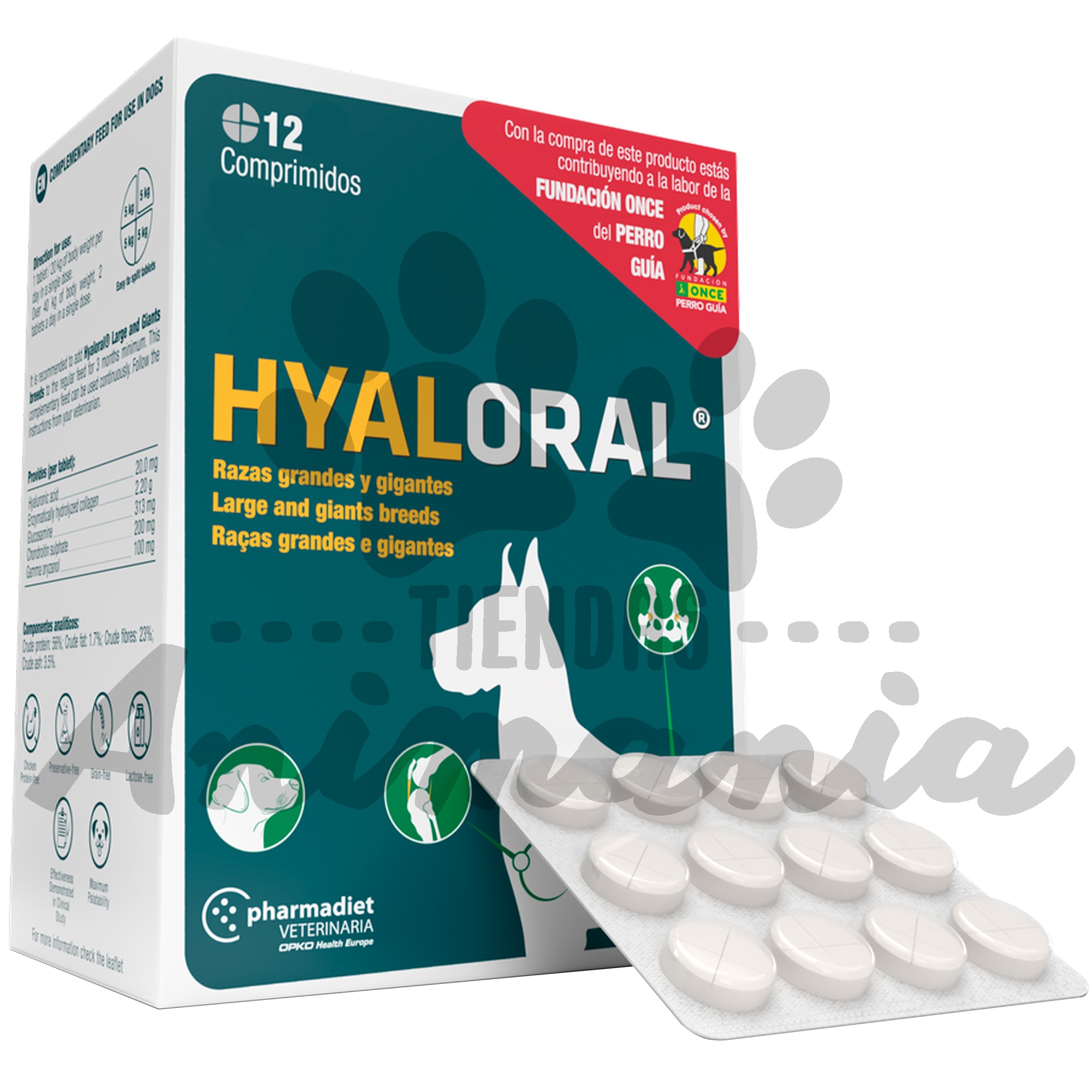 HYALORAL RAZA GRANDE/GIGANTE 120 COMPRIMIDOS | Animania