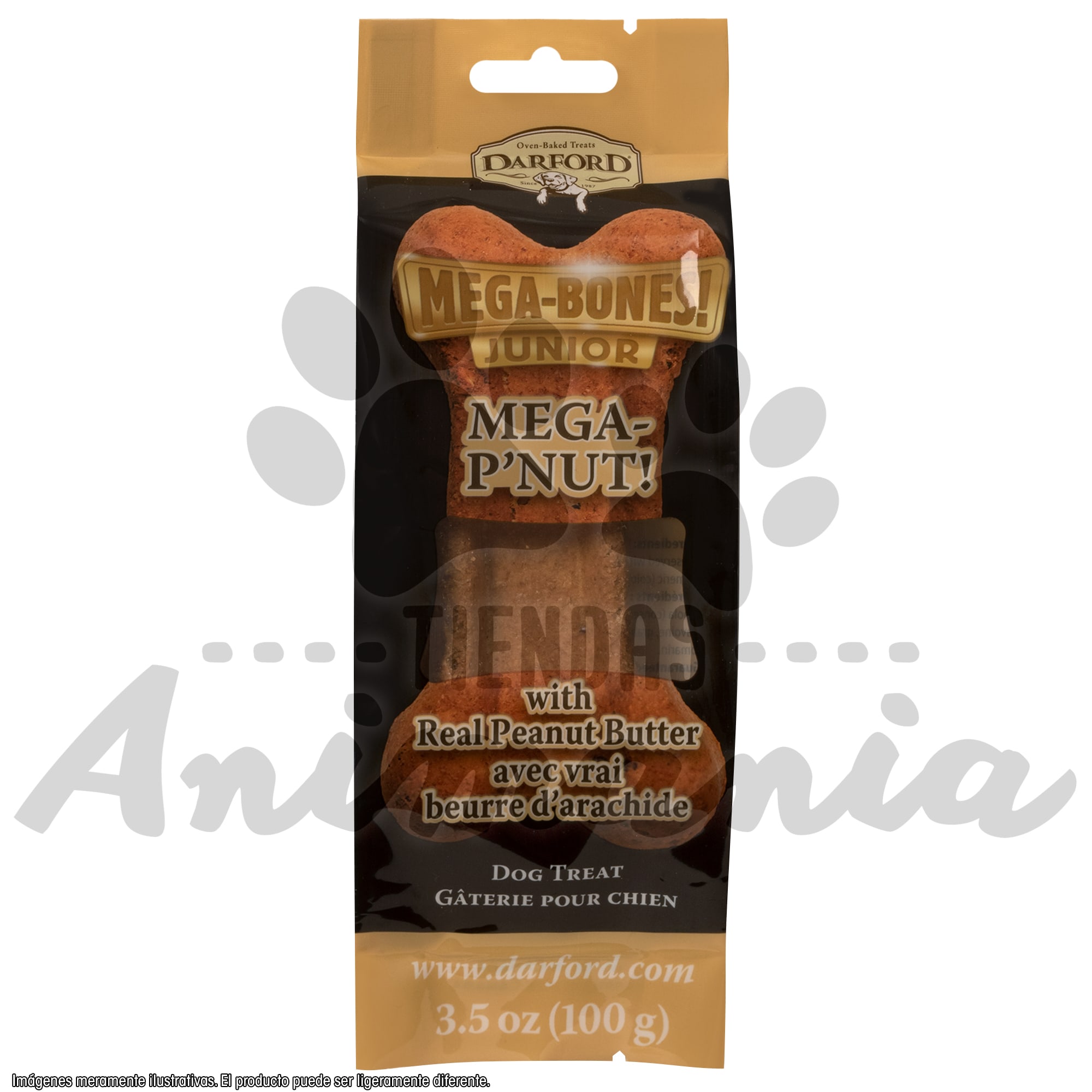 DARFORD MEGA BONES JUNIOR MEGA P'NUT CON MANTEQUILLA DE MANÍ REAL 100 ...
