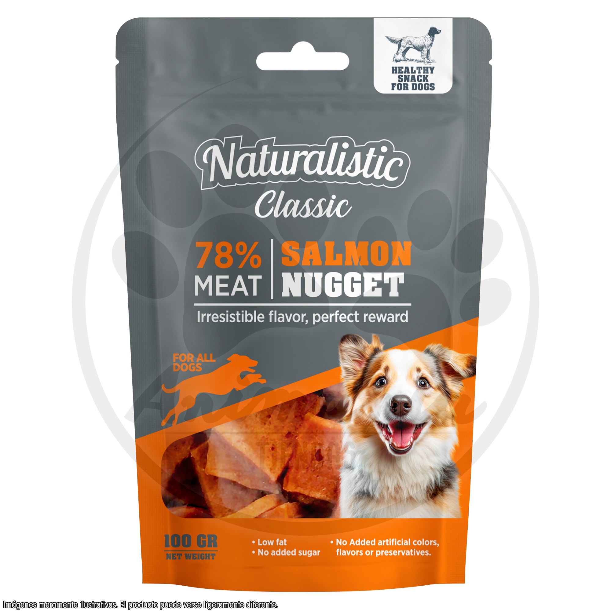 NATURALISTIC CLASSIC SALMON NUGGET 100 GR | Animania