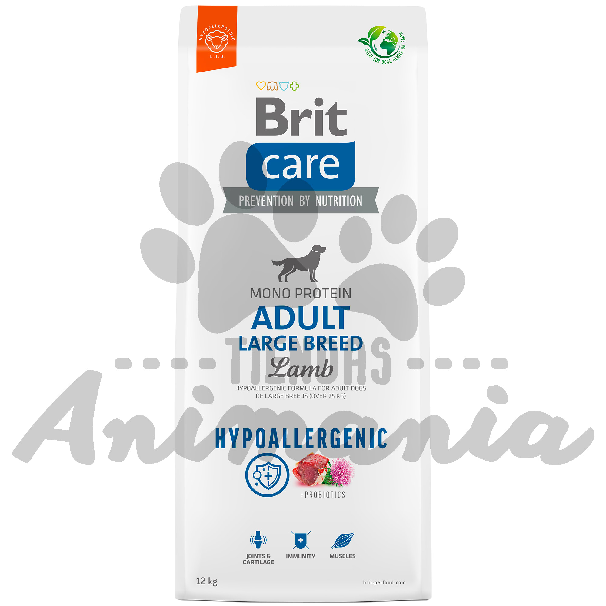 BRIT CARE ADULT DOG LARGE BREED HYPOALLERGENIC LAMB - PERRO ADULTO RAZA ...