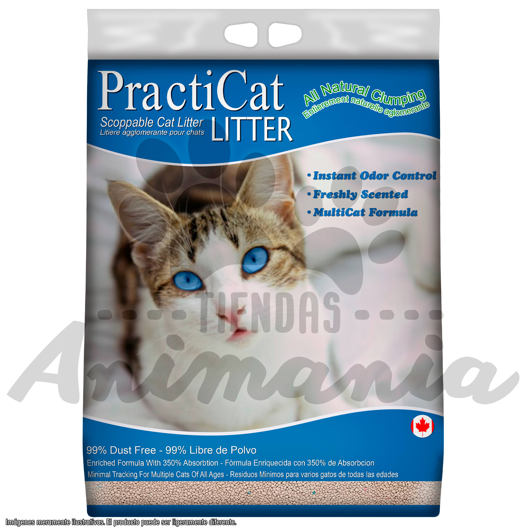 PRACTICAT LITTER ARENA SANITARIA SUPERAGLUTINANTE CANADIENSE 7 KG ...