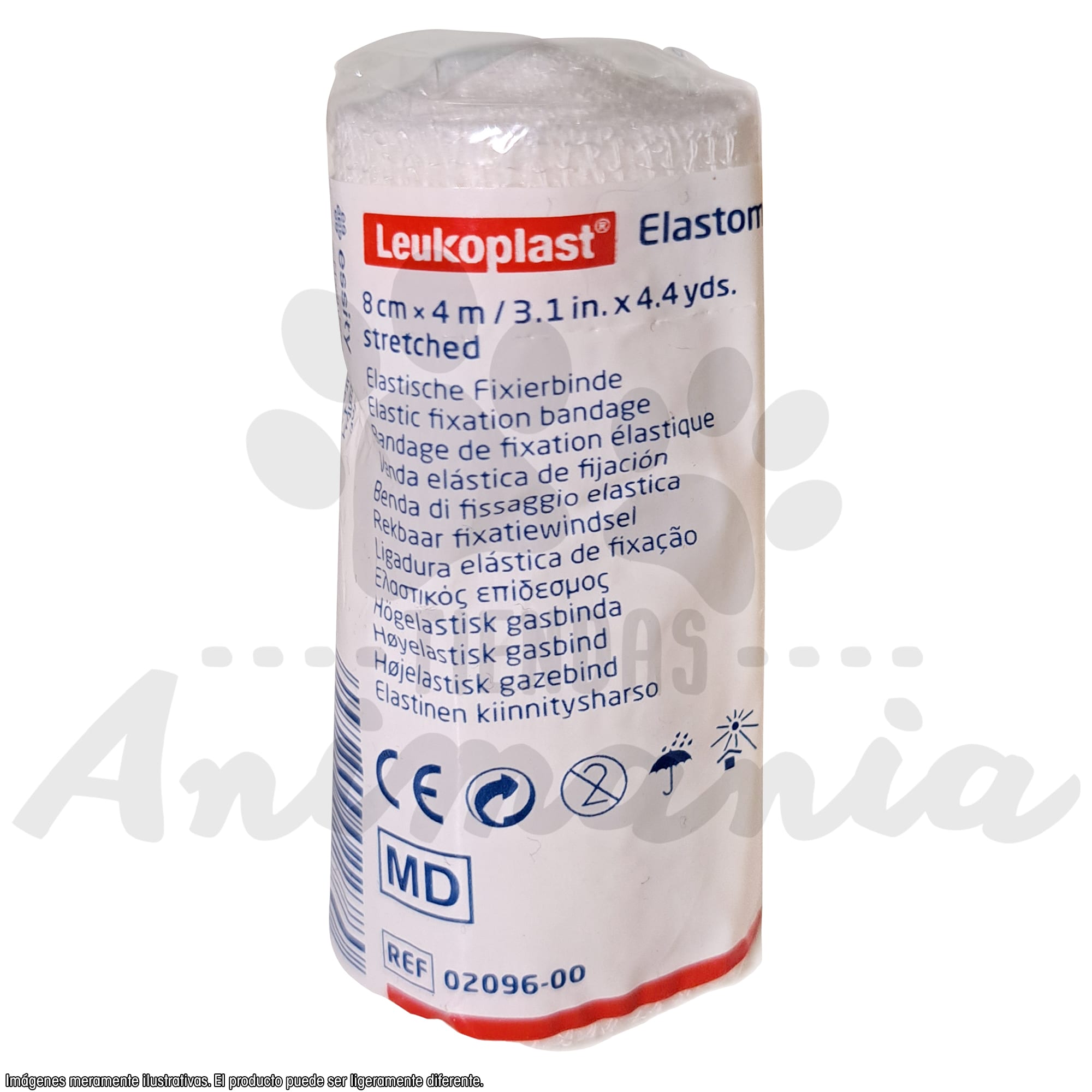 VENDA ELASTICA LEUKOPLAST ELASTOMULL 8 CM X 4 METROS TEJIDA | Animania