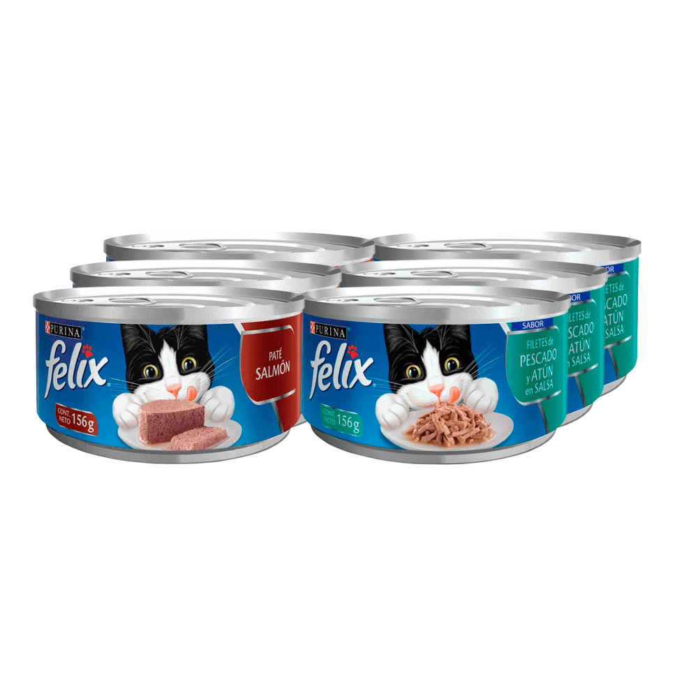 Felix Pack 6 latas (sabores variados) | Doscolas Pet | Tienda para Mascotas