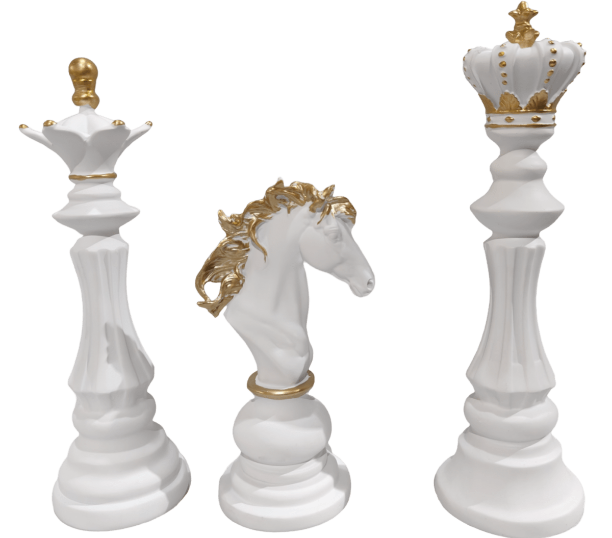 SET DE FIGURAS AJEDREZ BLANCAS | Alabastro