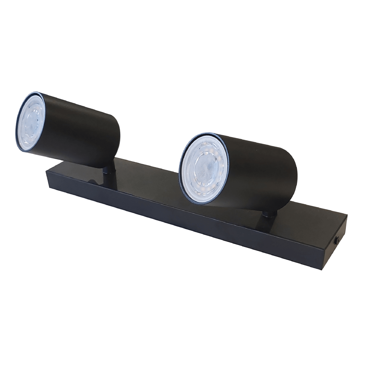 FOCO SPOT DOBLE NEGRO MATE 2XGU10 | ferreteriamafra