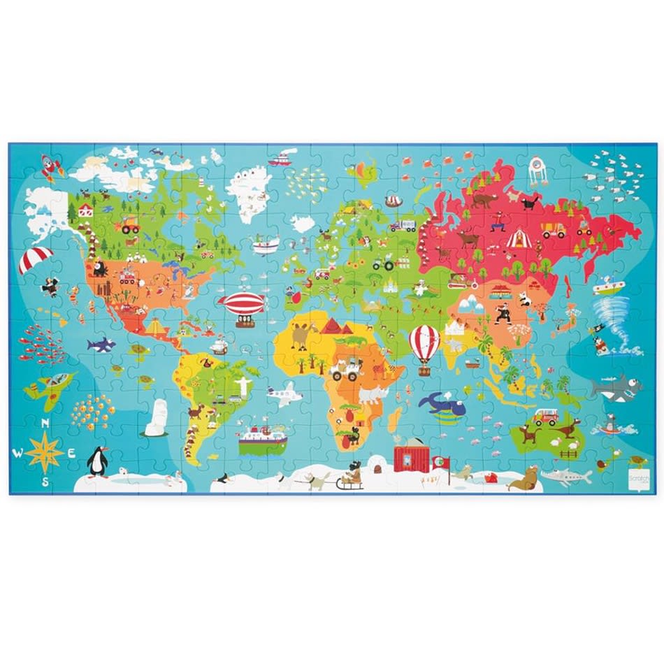 Puzzle mapa del mundo 150pz | Nuevo - Lúdiko - juguetes didácticos