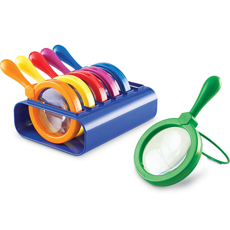 Set de 6 lupas jumbo + soporte | Lúdiko - juguetes didácticos