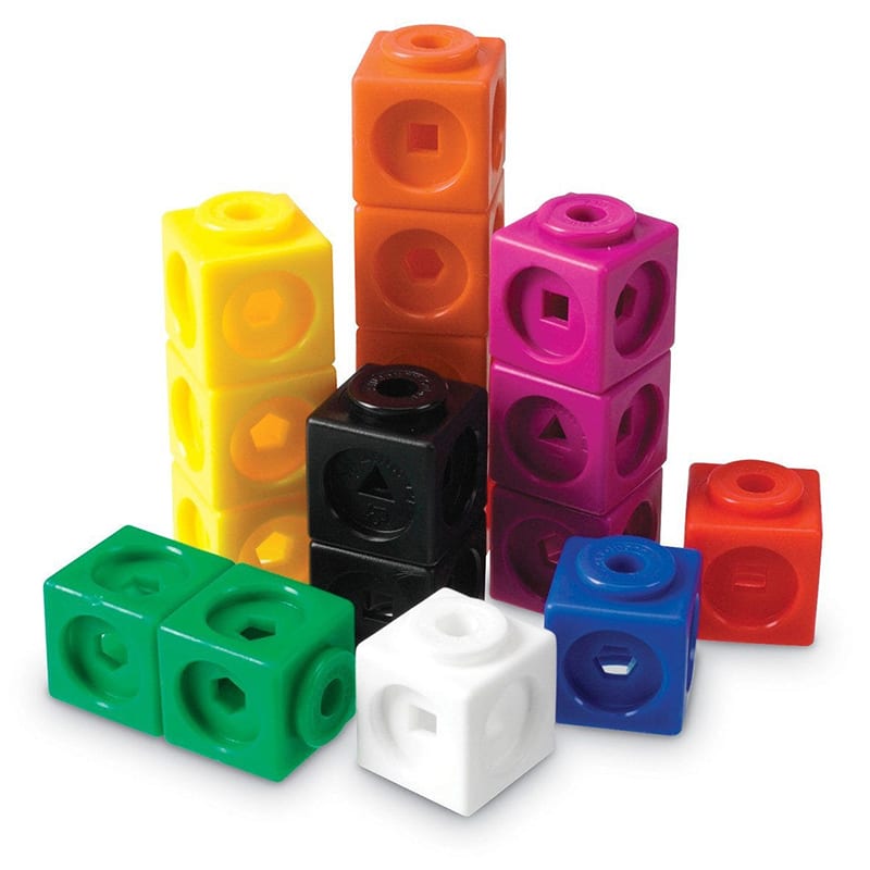 Cubos conectables unifix MathLink® 100un | Lúdiko - juguetes didácticos