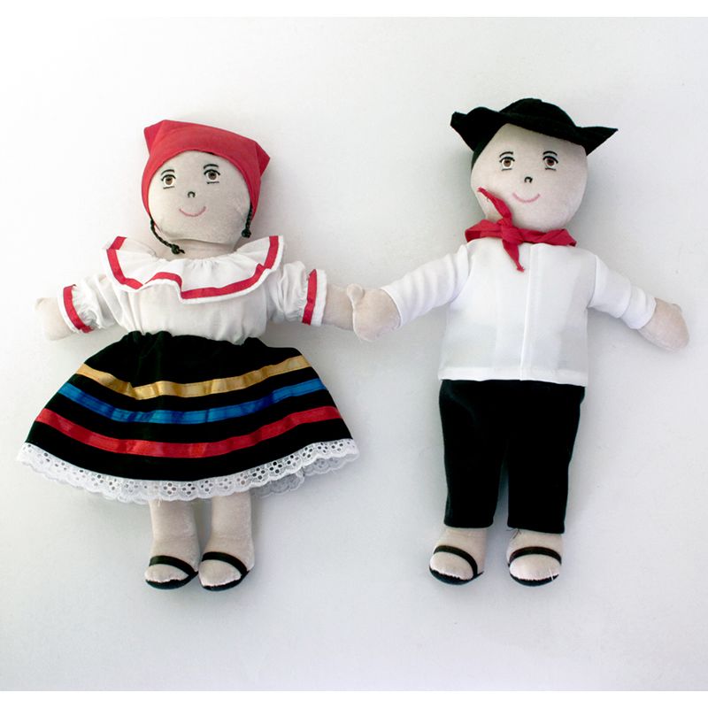 Set 6 muñecos interculturales en bolsa | Lúdiko - juguetes didácticos