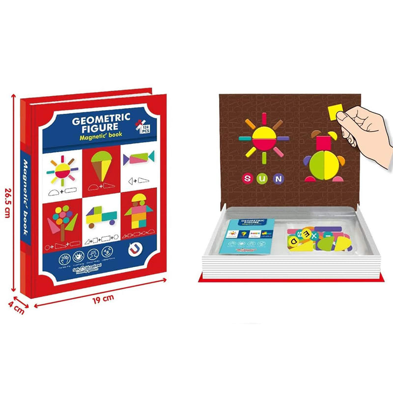 Libro magnético figuras geométricas | Lúdiko - juguetes didácticos