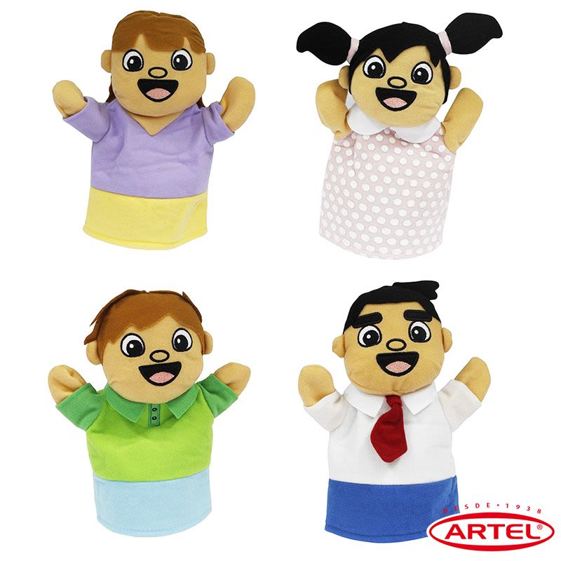 Títeres familia set 4 und | Lúdiko - juguetes didácticos