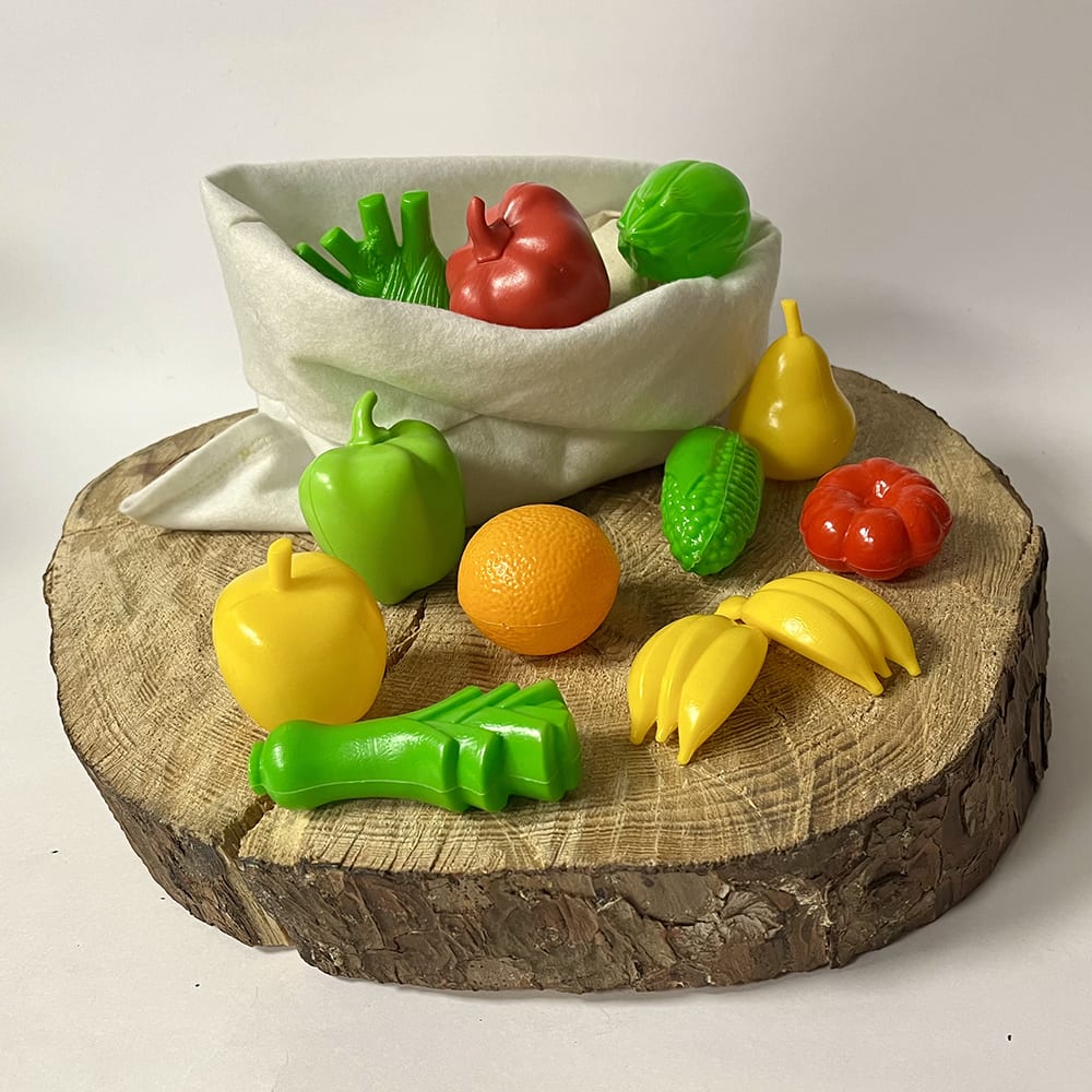 Set frutas y verduras plásticas 12pz - Producto de vitrina | Nuevo ...