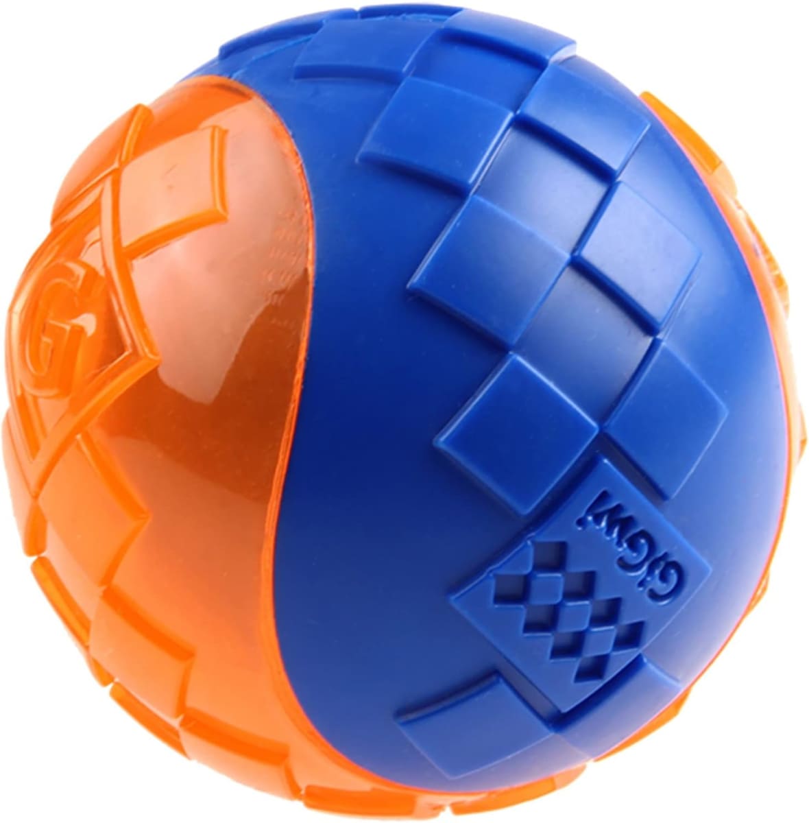 GiGwi Ball 'Squeaker' transparente Small Azul/Naranja | La tiendita de ...