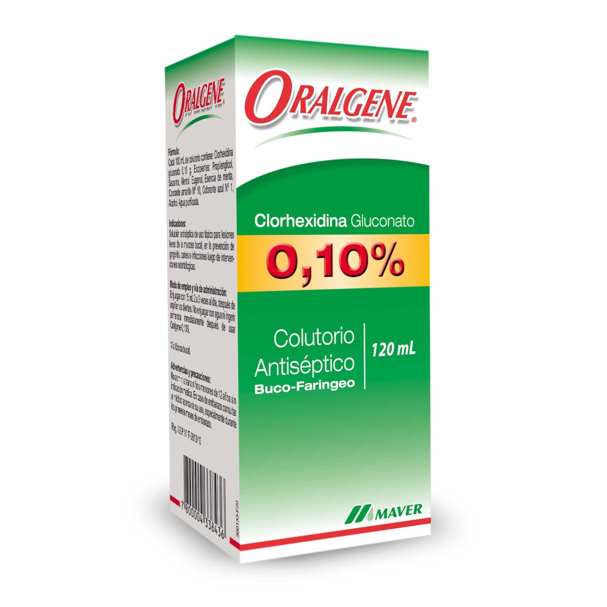 ORALGENE SOLUCION ORAL 0,10% X 120 MILILITROS | FarmaciaSole