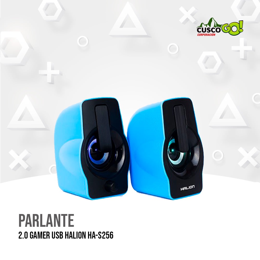 PARLANTE 2.0 GAMER USB HALION HA-S256 LED | CUSCOGO