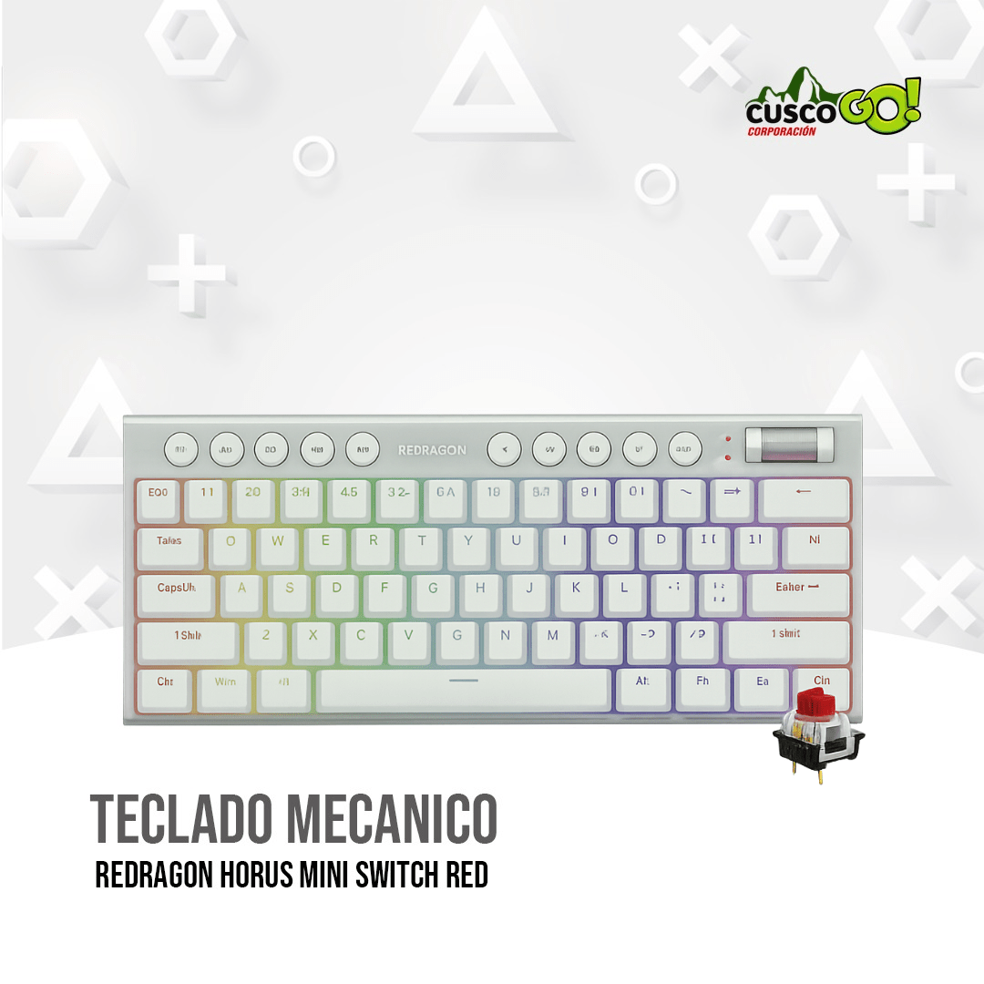 TECLADO MECANICO REDRAGON HORUS MINI SWITCH RED | CUSCOGO