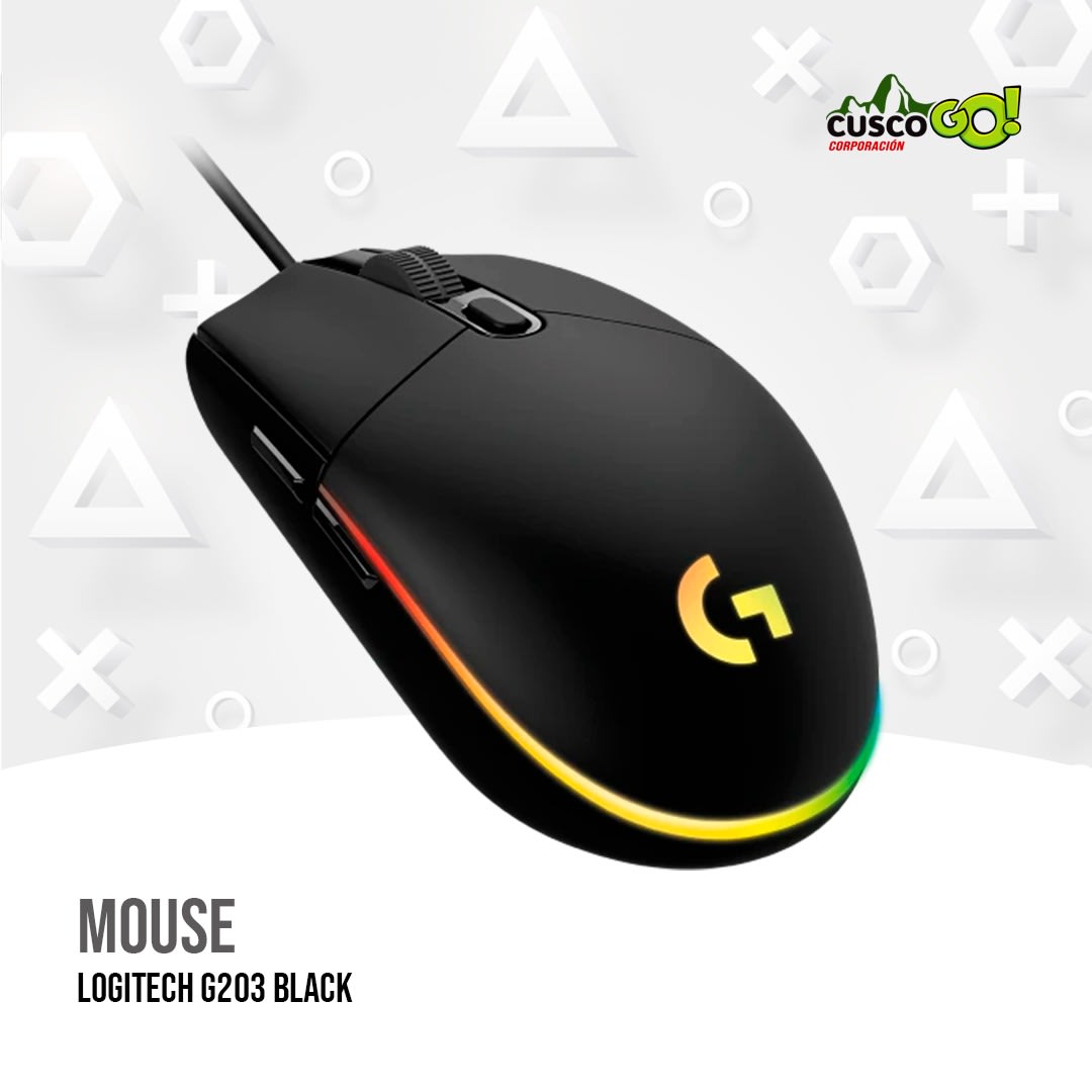 MOUSE LOGITECH G203 BLACK | CUSCOGO