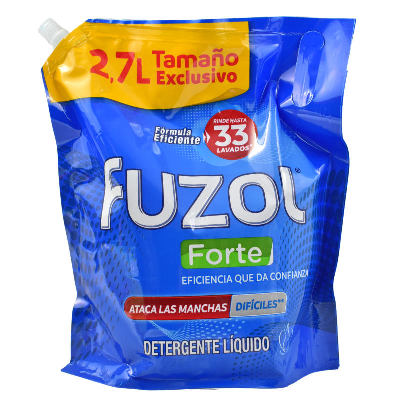 Detergente Líquido Fuzol Forte Doypack 2.7 Litros | Punto Oriente ...