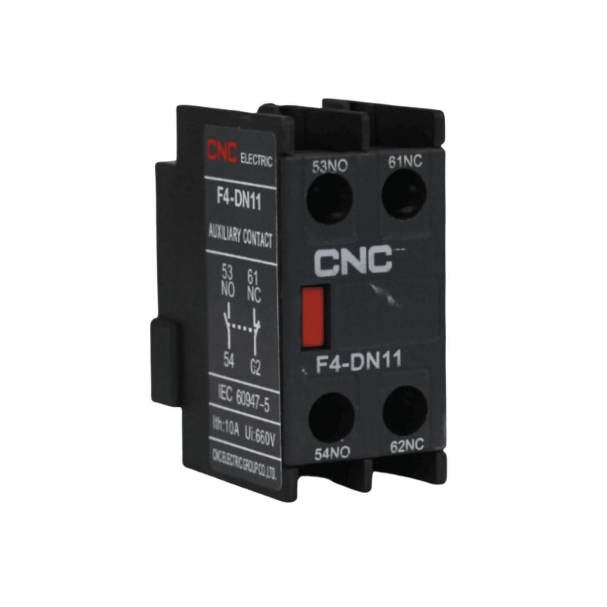 Contacto Auxiliar Frontal para Contactor 1NO+1NC - CNC | INGOA