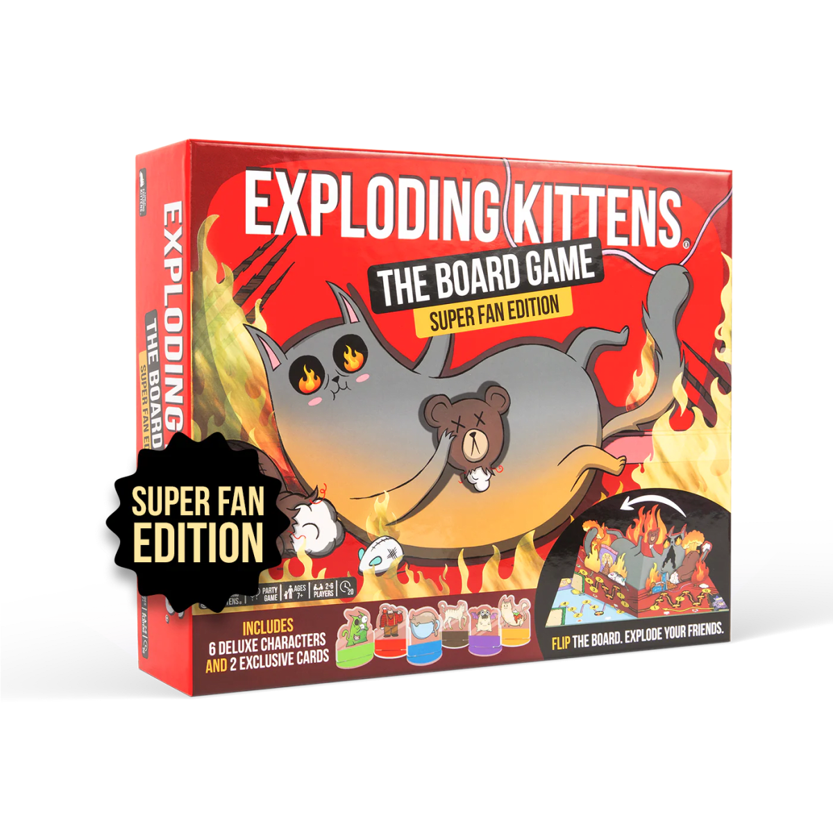 Exploding Kittens El Juego de Tablero - Edición Super Fan | La Guarida del Dragón