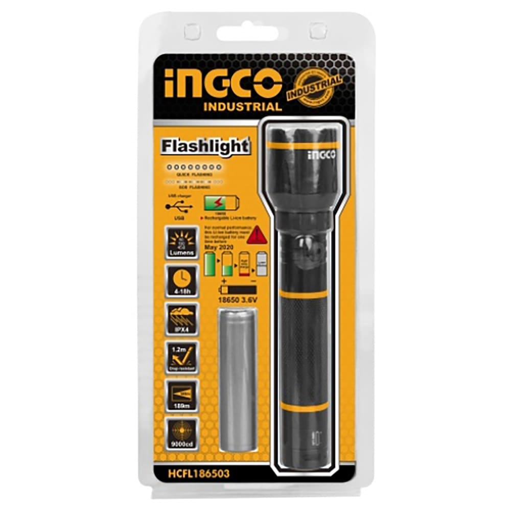 LINTERNA LED INGCO 450LM IPX4 PORTA | Nuevo URNAV