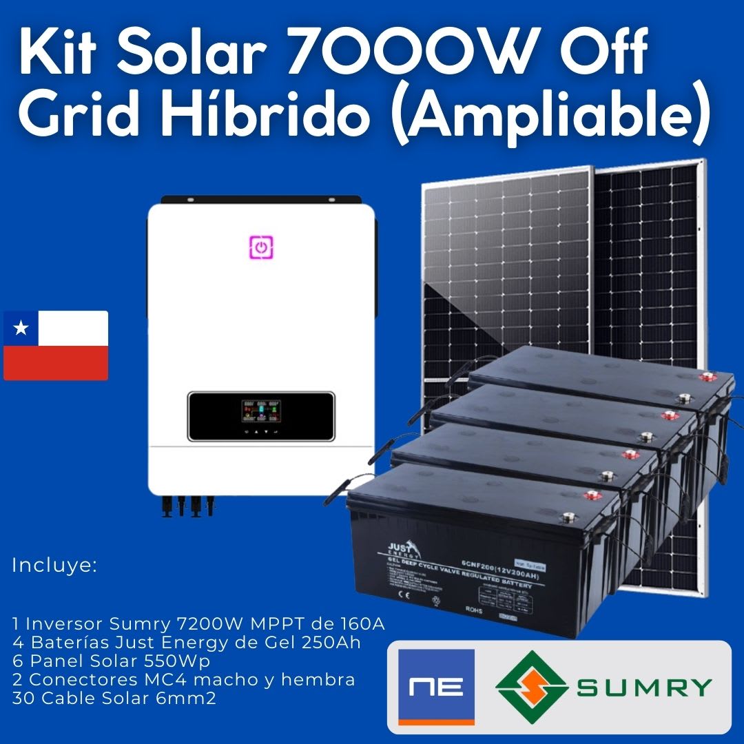 Kit Solar 7000W Off Grid Híbrido (Ampliable) | Natura Energy es ...