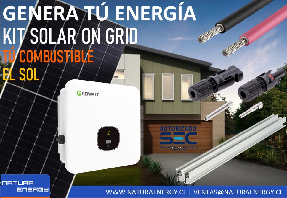 Kit Solar On Grid 2000W | Natura Energy es especialista en paneles solares e importador Victron ...